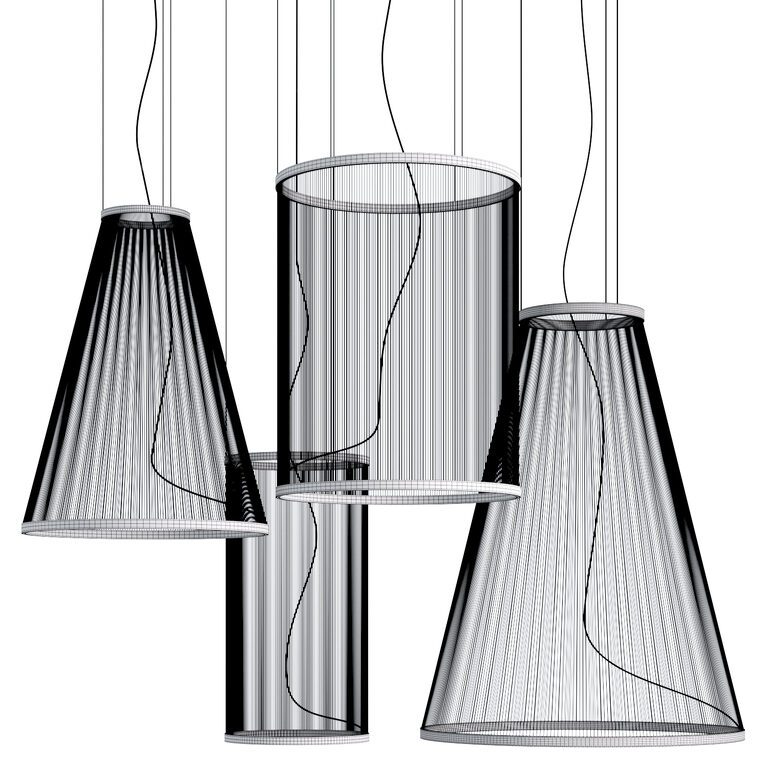 Vibia Array Pendant lamp (395693) 3D model - Download 3D model Vibia ...