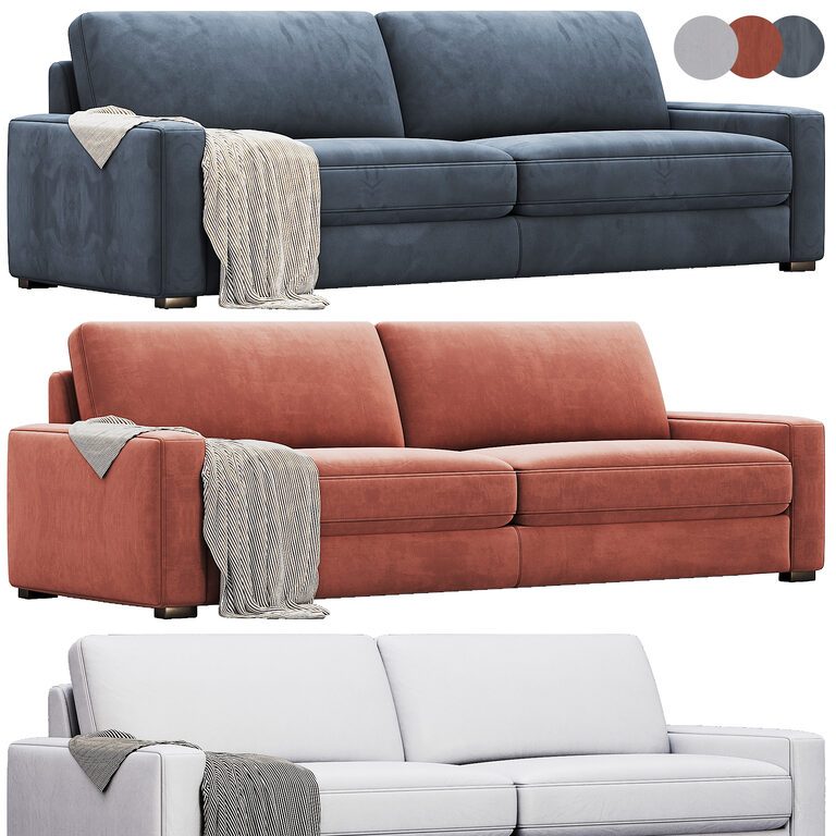 Remington Sofa 275 By Arhaus (395734) 3D model - Download 3D model ...