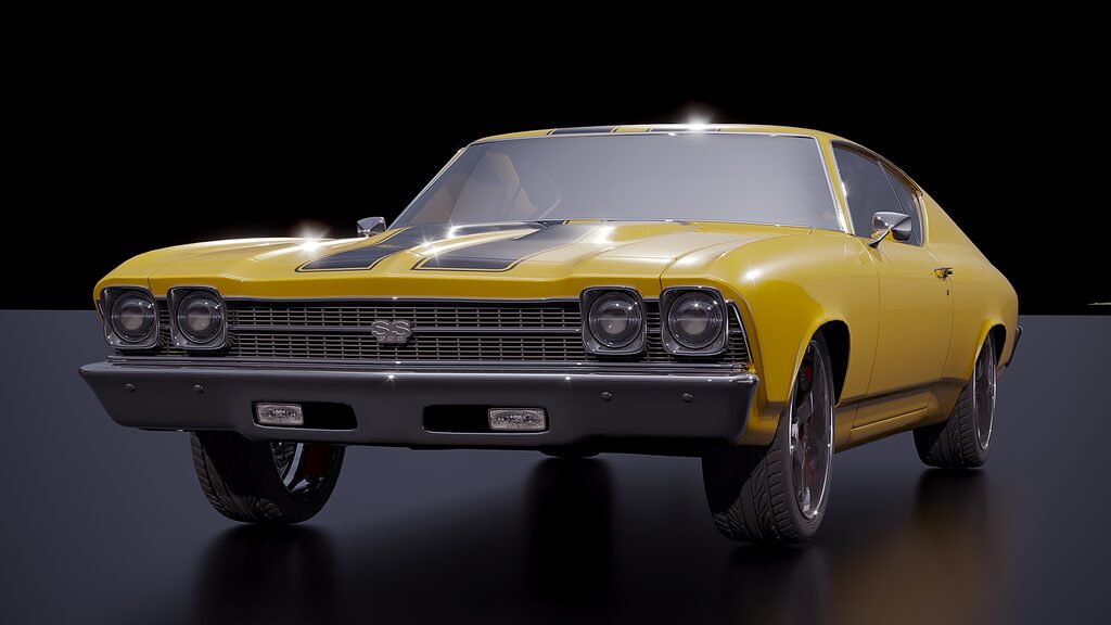 Chevrolet Chevelle SS 1969 automobile (395819) 3D model - Download 3D ...