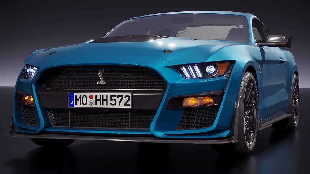 Ford Mustang Shelby GT500 2020 automobile (395834) 3D model - Download ...