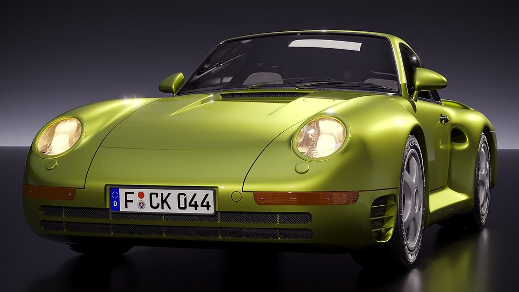 Porsche 959 automobile (395850) 3D model - Download 3D model Porsche ...