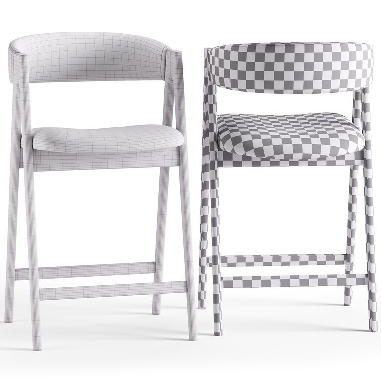 Dublin Bar Stool (395987) 3D model - Download 3D model Dublin Bar Stool ...