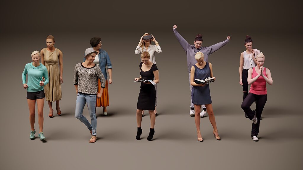 Collection of women x 10 01 (396017) 3D model - Download 3D model ...