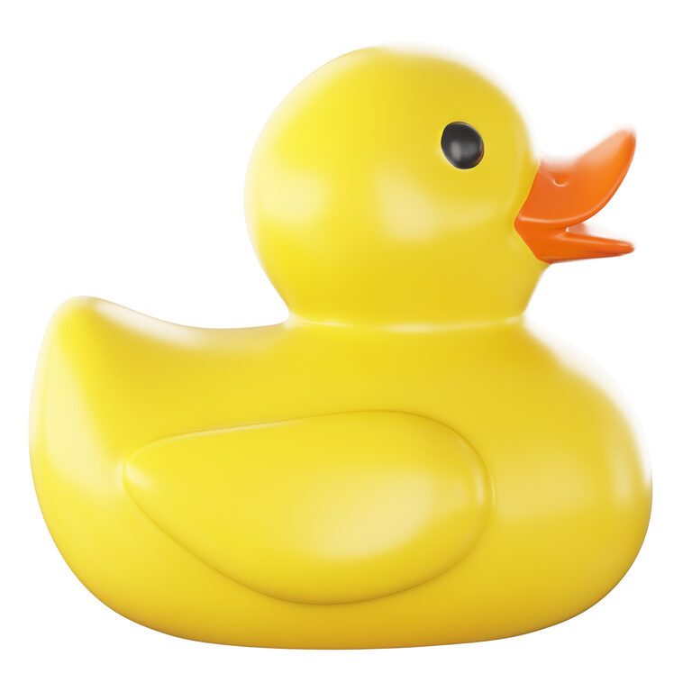 Plastic toy yellow duckling (396110) 3D model - Download 3D model ...