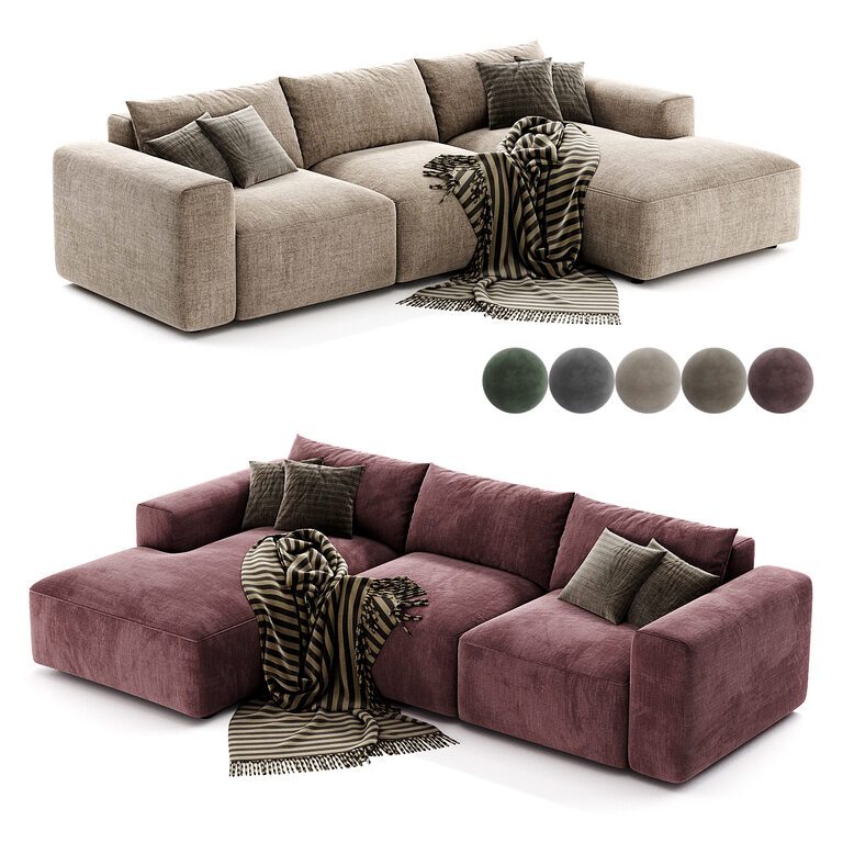 Jack Sofa By Lavist (396121) 3D model - Download 3D model Jack Sofa By ...