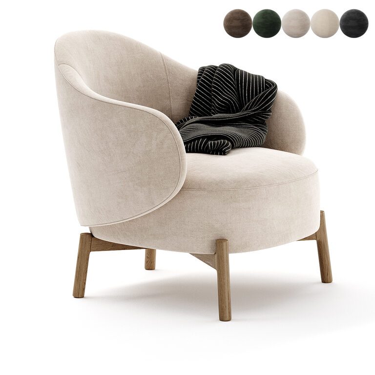HOLLY FAB armchair By Calligaris (396159) 3D model - Download 3D model ...