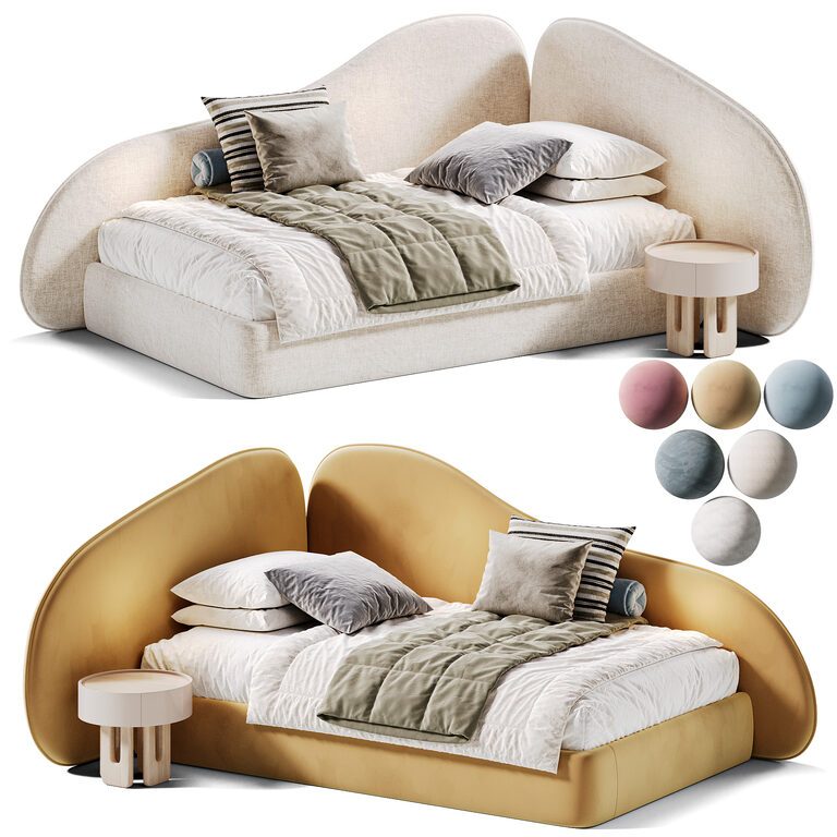 Charlie corner bed (396510) 3D model - Download 3D model Charlie corner ...