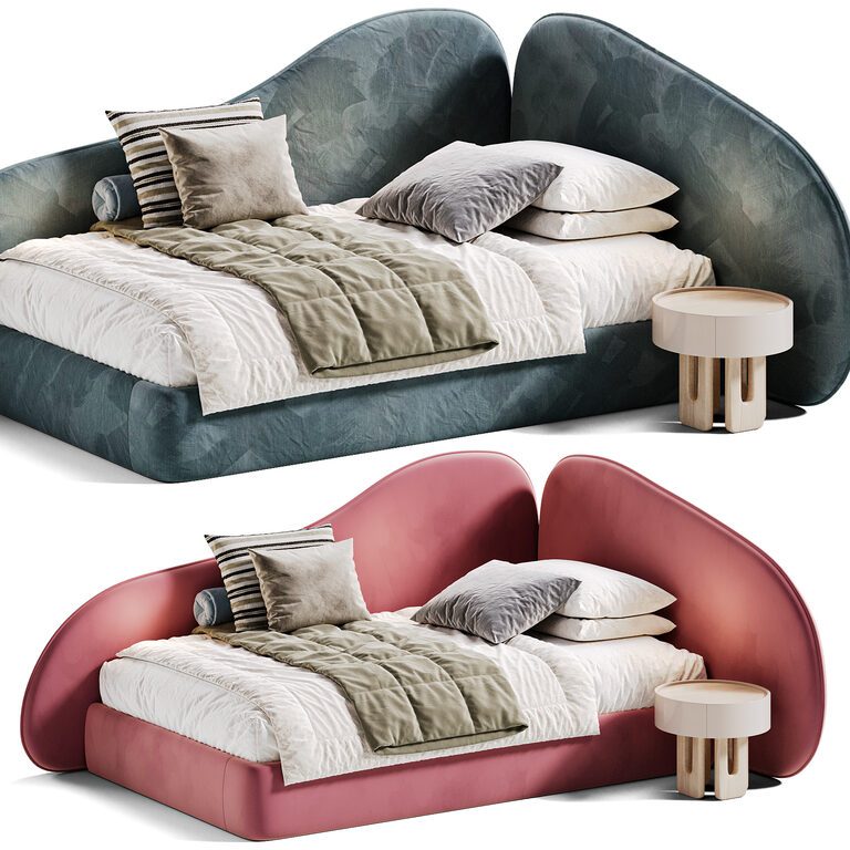 Charlie corner bed (396510) 3D model - Download 3D model Charlie corner ...