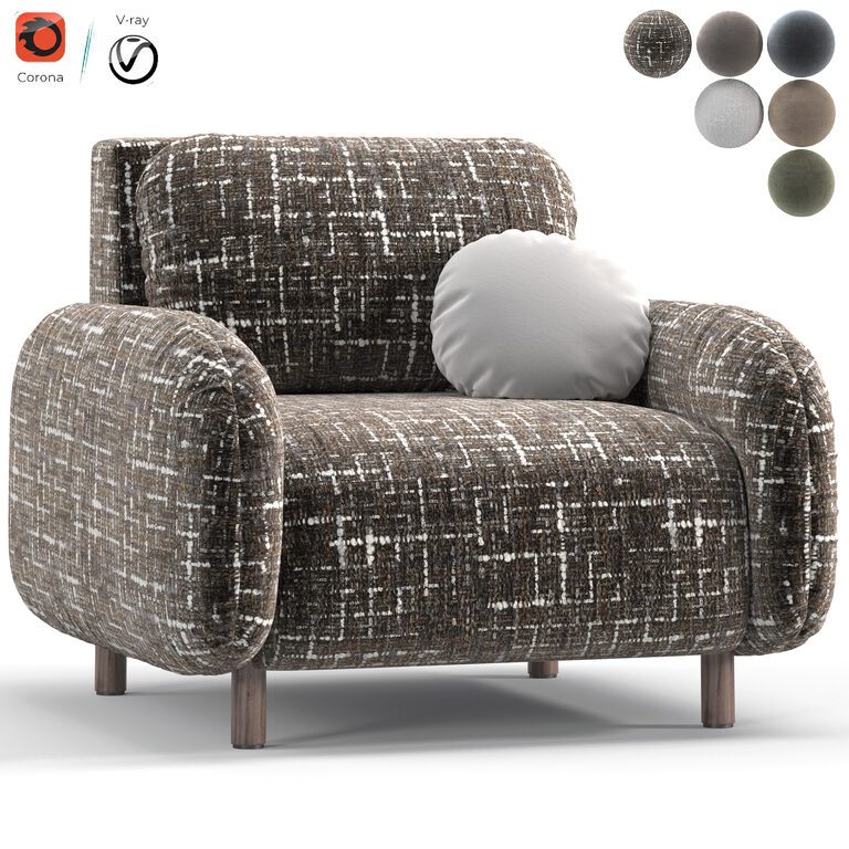 Masse armchair (396766) 3D model - Download 3D model Masse armchair ...
