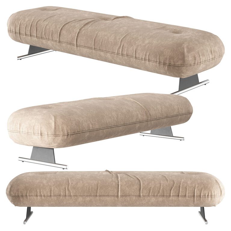 Minotti Libra bench (396922) 3D model - Download 3D model Minotti Libra ...