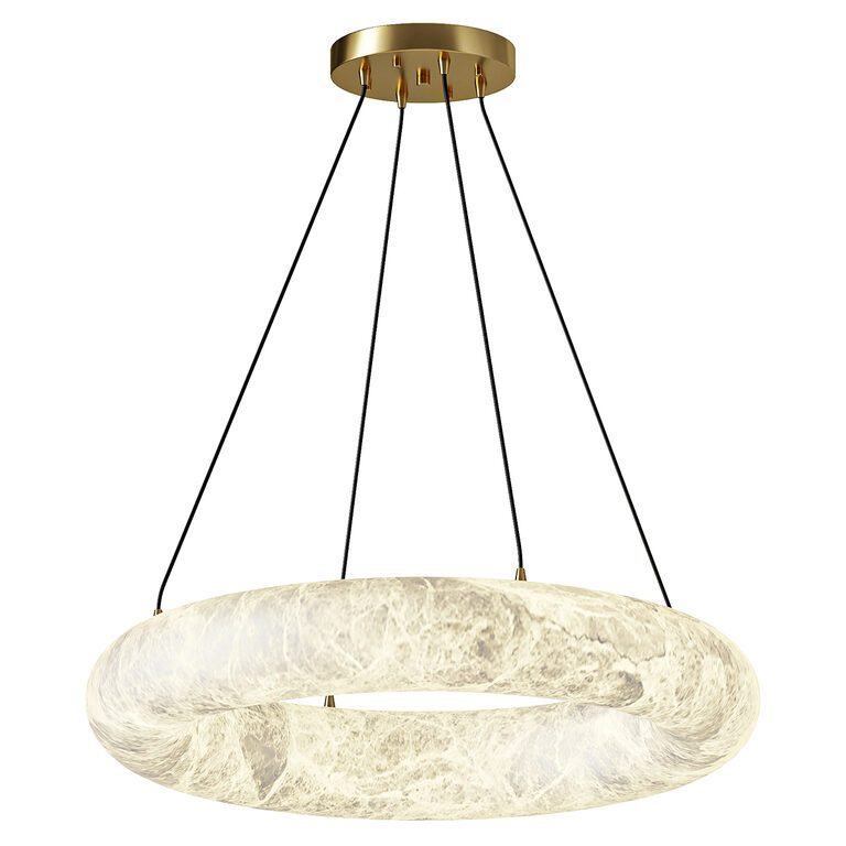 Natural Marble Wheel Chandelier (397296) 3D model - Download 3D model ...