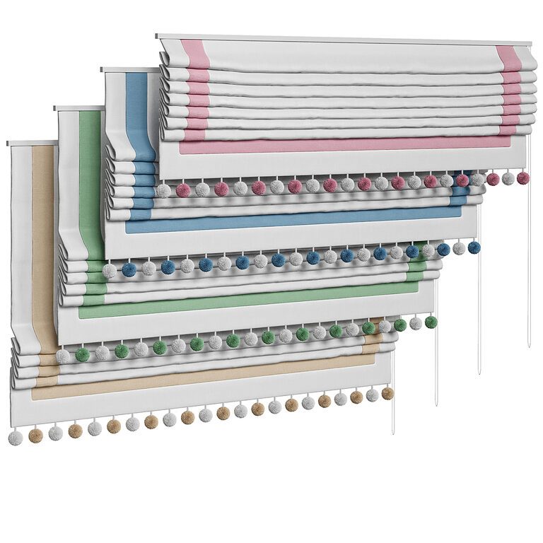Roman blinds for a child's room (397333) 3D model - Download 3D model ...