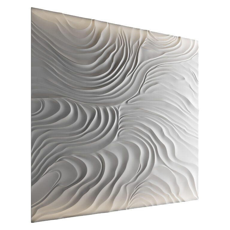 Wave decorative wall 30 (397419) 3D model - Download 3D model Wave ...