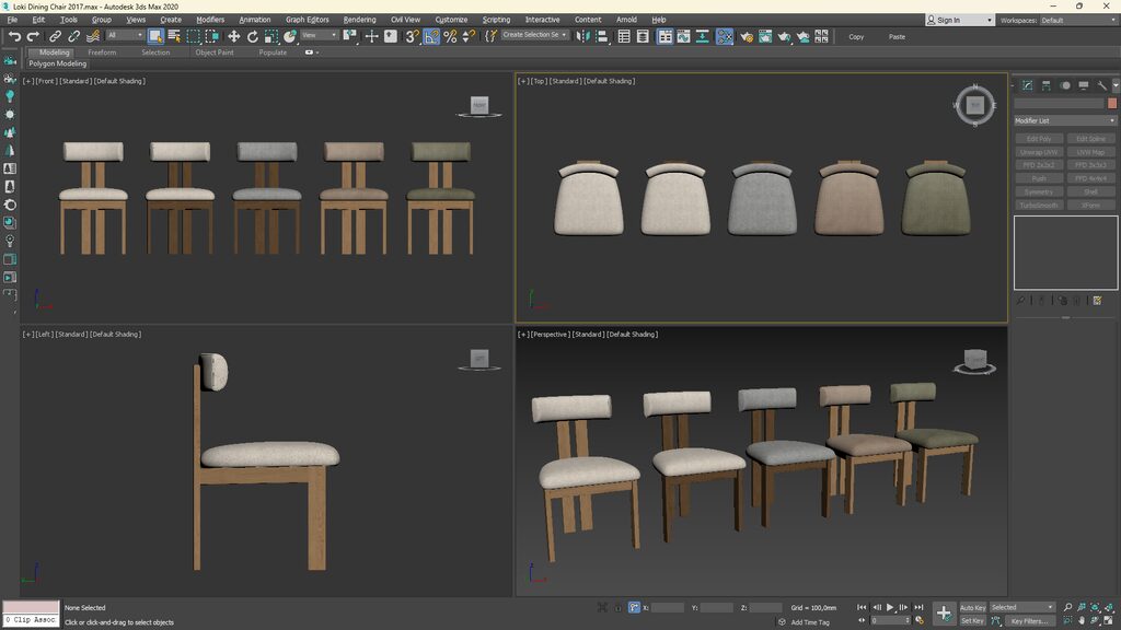 Loki Dining Chair (397441) 3D model - Download 3D model Loki Dining ...