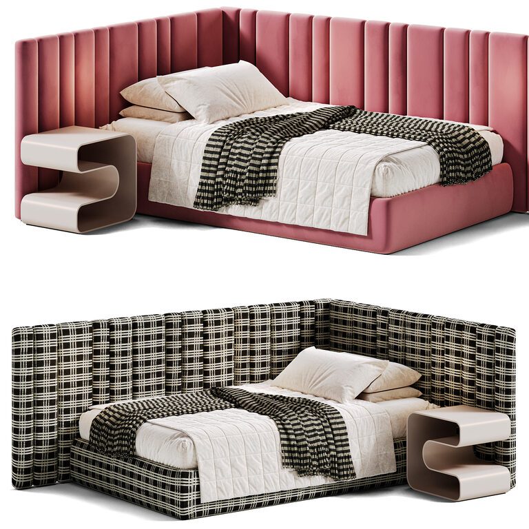 Corner bed Dandy design kids (397478) 3D model - Download 3D model ...