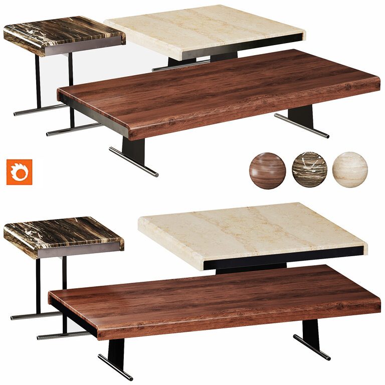 Libra Coffee Table By Minotti (397589) 3D model - Download 3D model ...