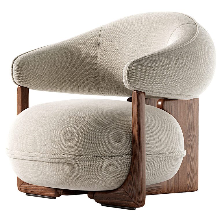 RUBY Lounge armchair (397641) 3D model - Download 3D model RUBY Lounge ...