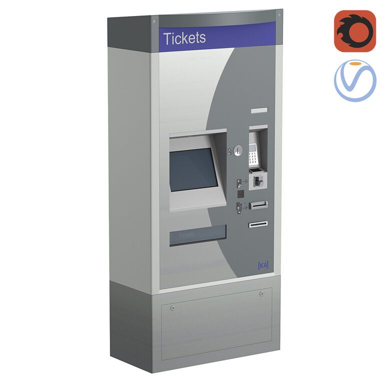 Ticket validation card payment machine (397832) 3D model - Download 3D ...