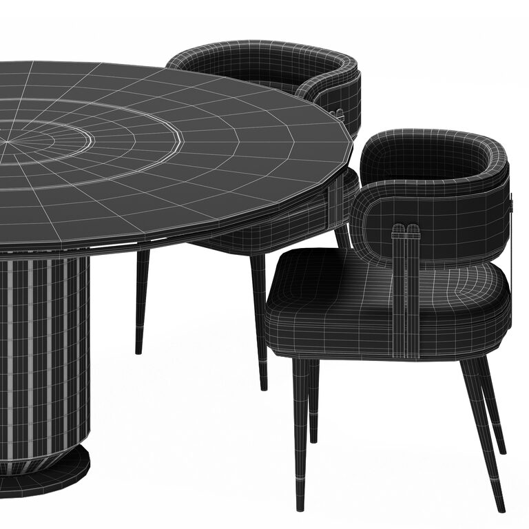 Dining set by Alva Musa (397872) 3D model - Download 3D model Dining ...