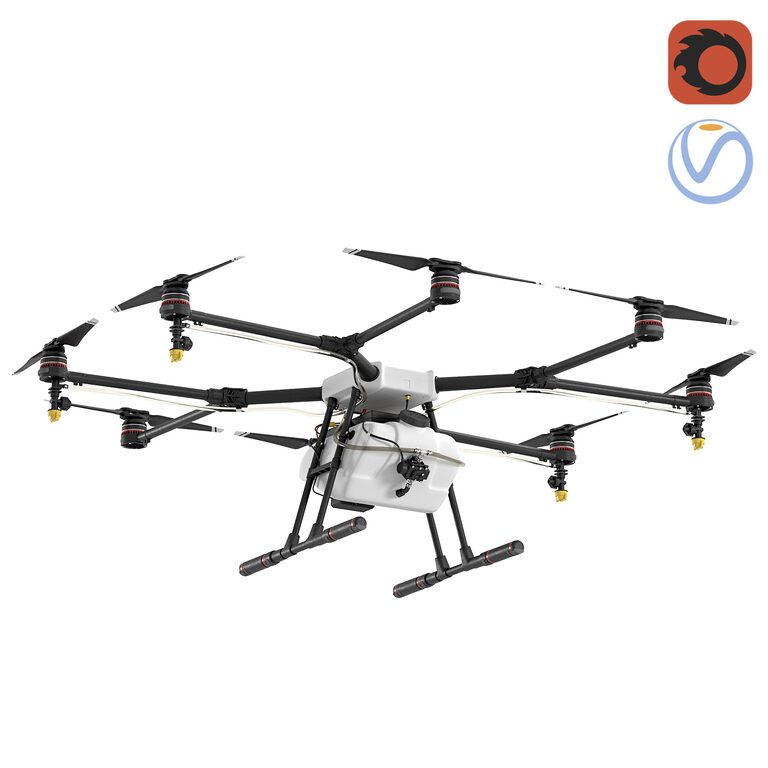 DJI Agras MG-1S Drone (397881) 3D model - Download 3D model DJI Agras ...