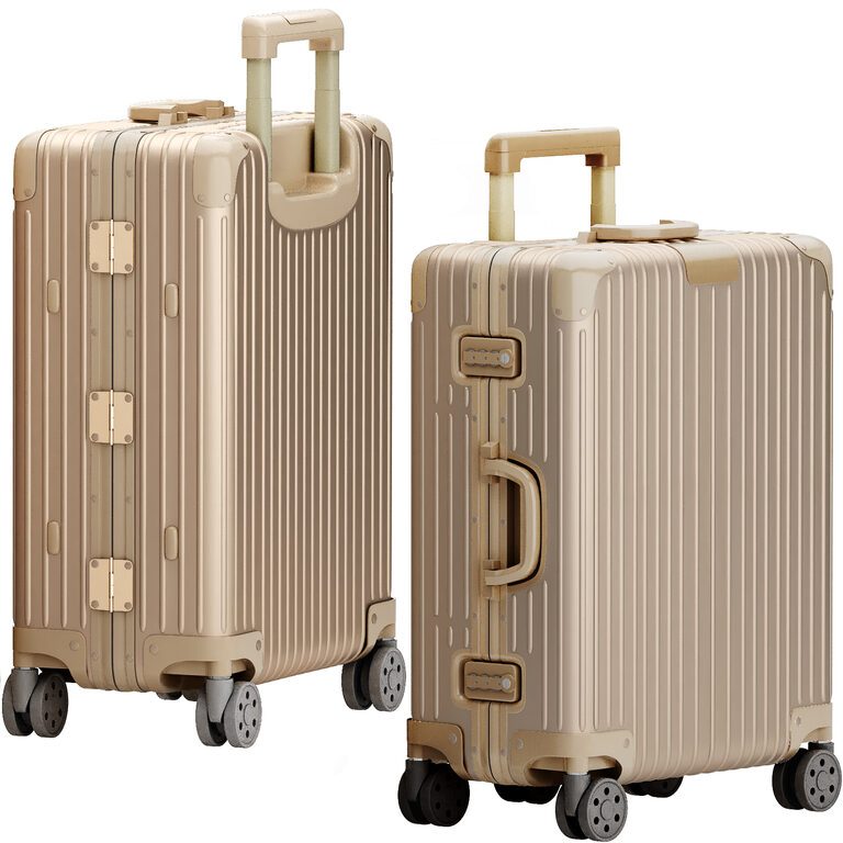 Aluminium rimowa suitcase collection (397966) 3D model - Download 3D ...