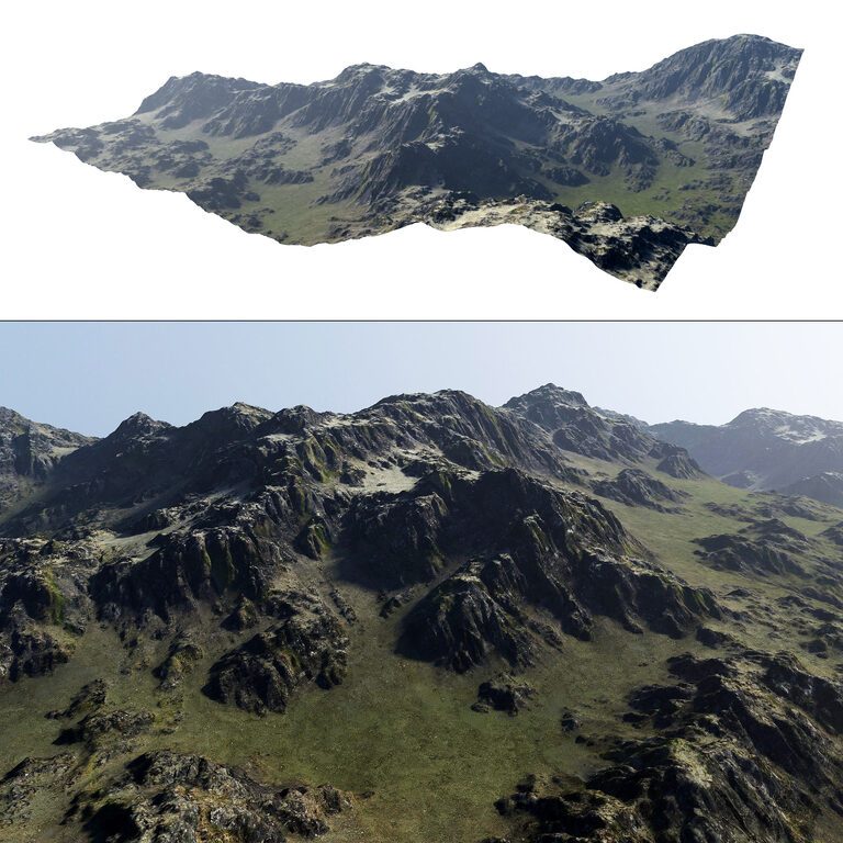 Mountains n35b (398058) 3D model - Download 3D model Mountains n35b ...