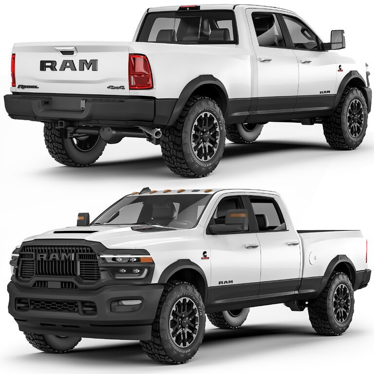 Car RAM 2500 Rebel 2025 (398267) 3D model - Download 3D model Car RAM ...