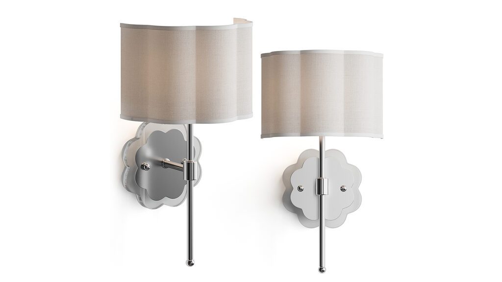 Scalloped Daisy Shade Sconce (398333) 3D model - Download 3D model ...