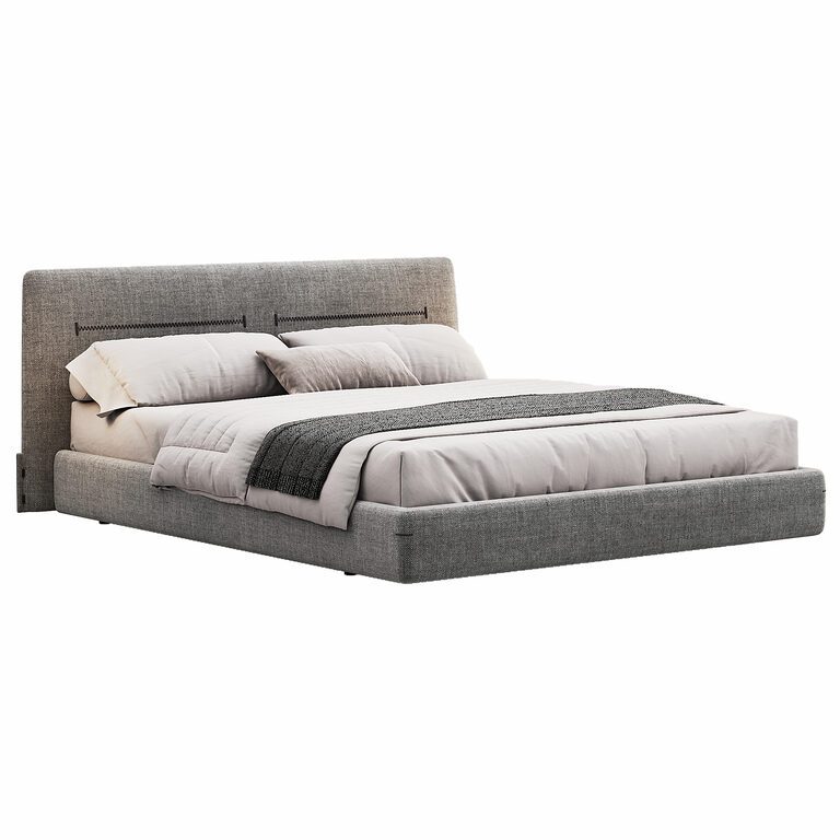 Jacqueline Double Bed By Poliform 02 (398419) 3D model - Download 3D ...
