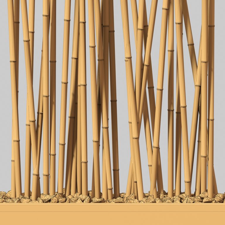 Bamboo decor n31b (398450) 3D model - Download 3D model Bamboo decor ...