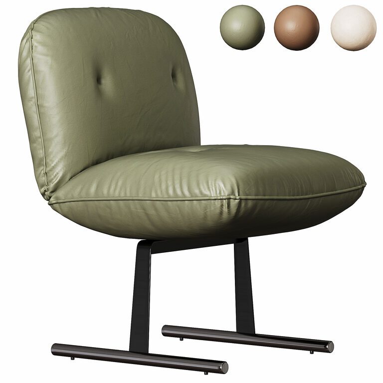 Libra Dining Chair By Minotti (398456) 3D model - Download 3D model ...