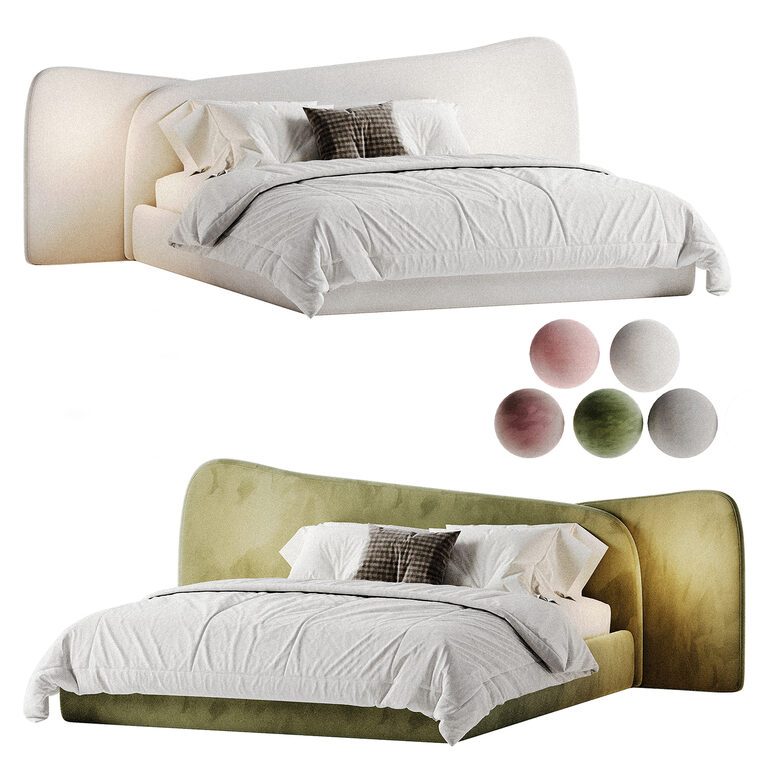 Gaspra Modern Bed (398600) 3D model - Download 3D model Gaspra Modern ...