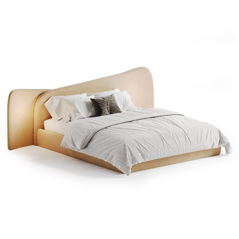 Gaspra Modern Bed (398600) 3D model - Download 3D model Gaspra Modern ...