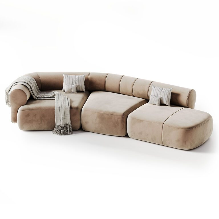 Natuzzi Italia Melody Modular Sofa (398602) 3D model - Download 3D ...