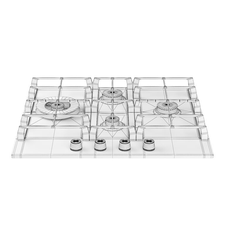 Cooktop Samsung NA3000H NA64H3030BS (41550) 3D model - Download 3D ...