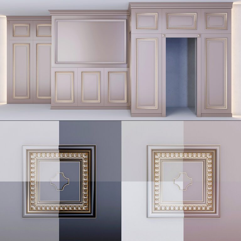 Italon Imperiale Riva set 1 Wall Panels (43620) 3D model - Download 3D ...