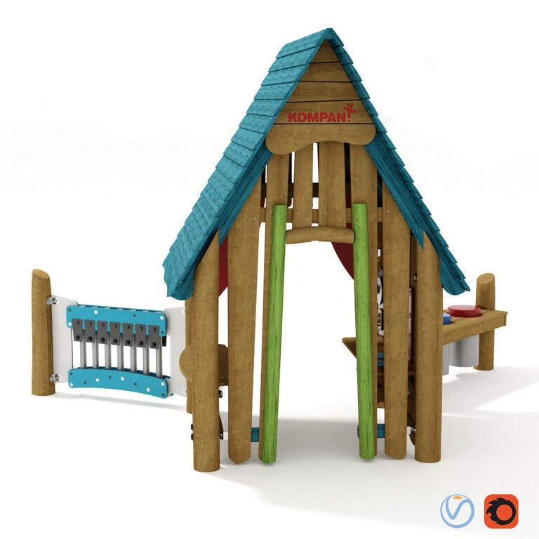 KOMPAN. THEATRE AND MUSIC COTTAGE (43649) 3D model - Download 3D model ...
