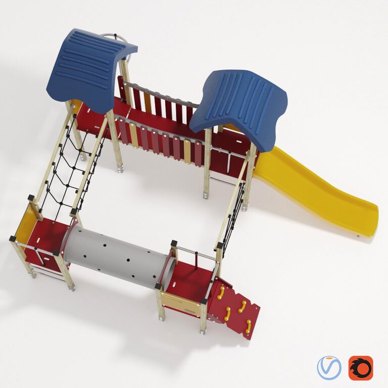 Kompan Tower W/ Net & Bridges (43653) 3D model - Download 3D model ...