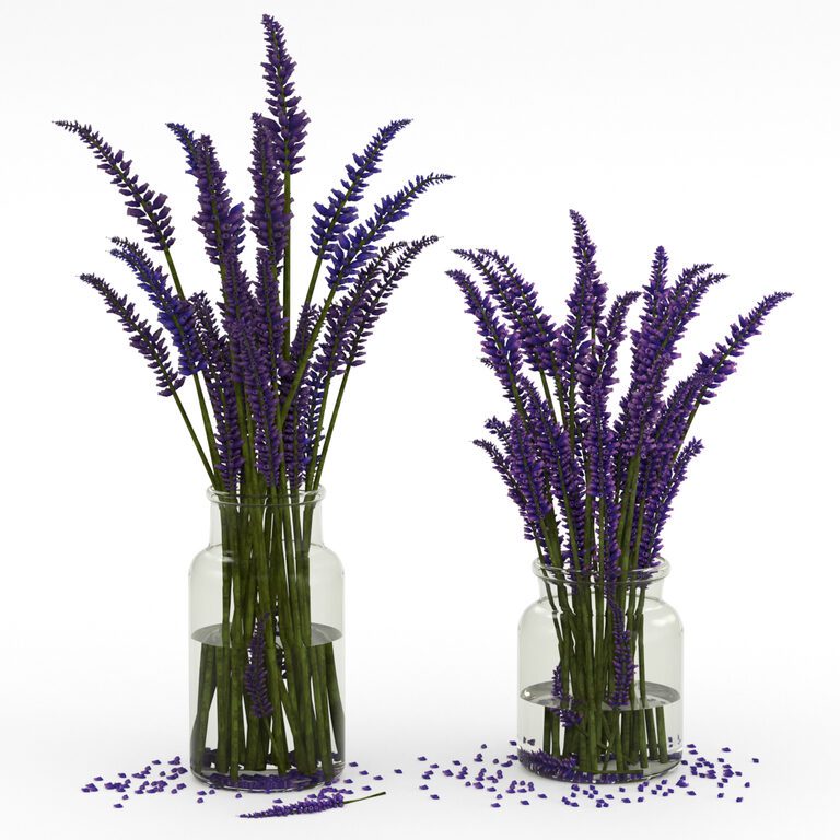 Bouquet of lavender (44739) 3D model - Download 3D model Bouquet of ...