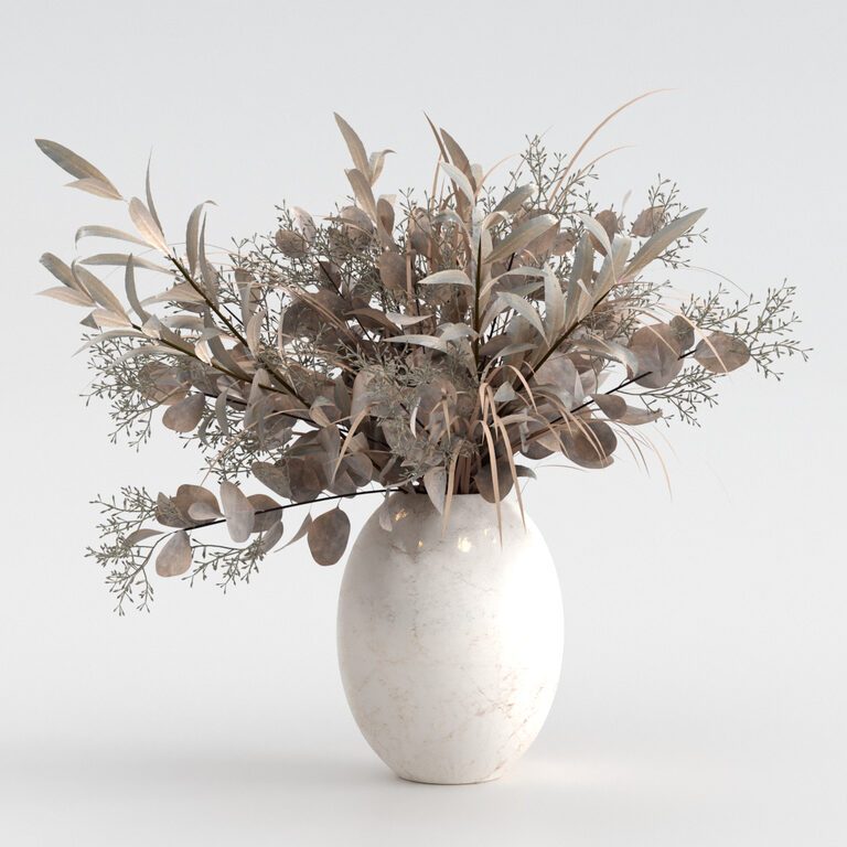 Bouquet of dried flowers (44789) 3D model - Download 3D model Bouquet ...