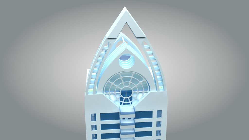 Maquette Dubai Arch Tower (44846) 3D model - Download 3D model Maquette ...