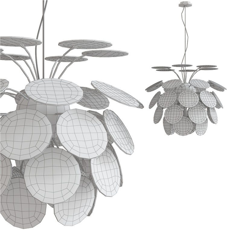 Discoco Designed by Romatti Chandelier (48322) 3D model - Download 3D ...