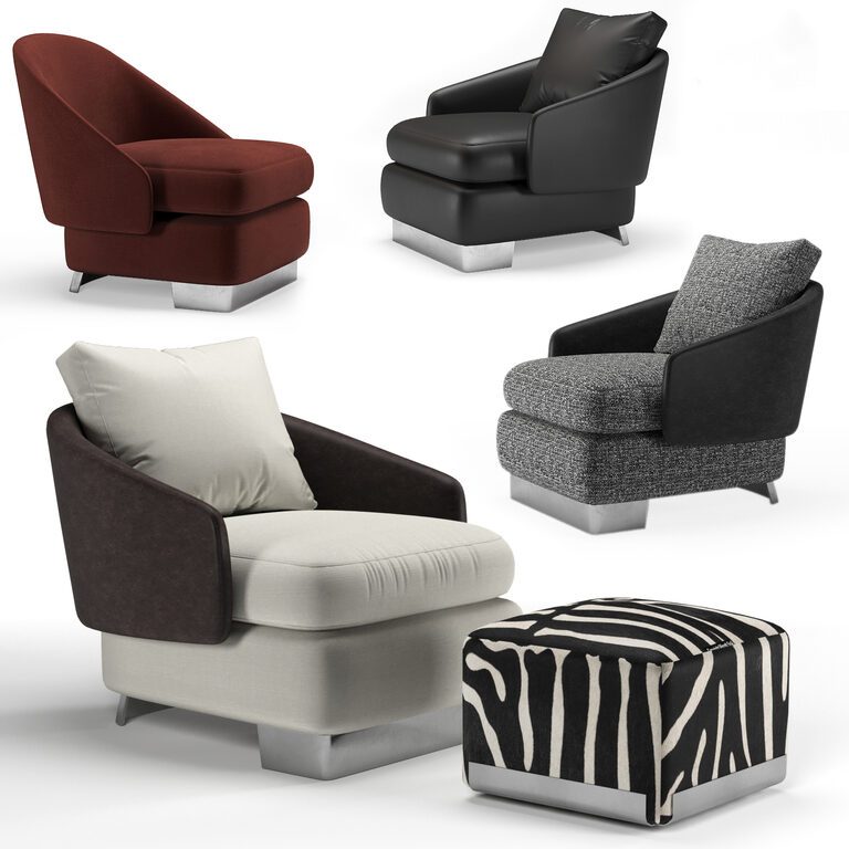 Armchair Lawson (52244) 3D model - Download 3D model Armchair Lawson ...