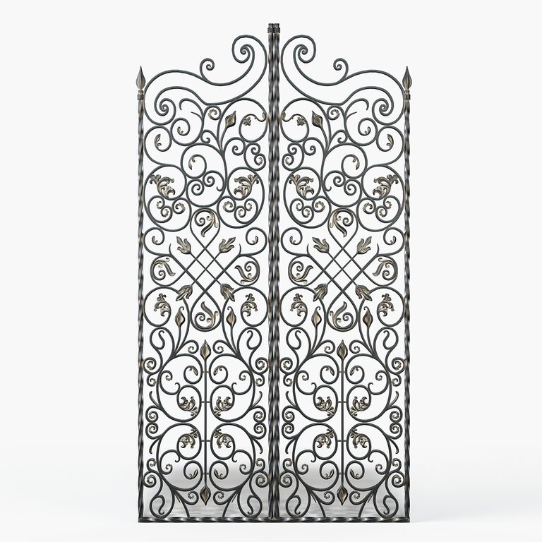 Forged Gate Grille (60337) 3D model - Download 3D model Forged Gate ...