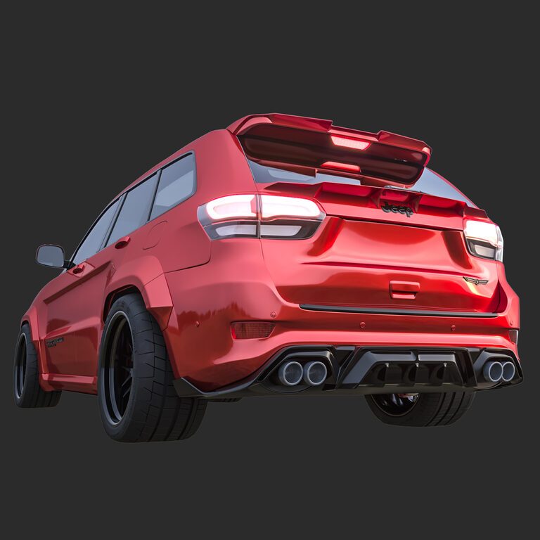 Jeep Track Hawk Automobile (65377) 3D model - Download 3D model Jeep ...