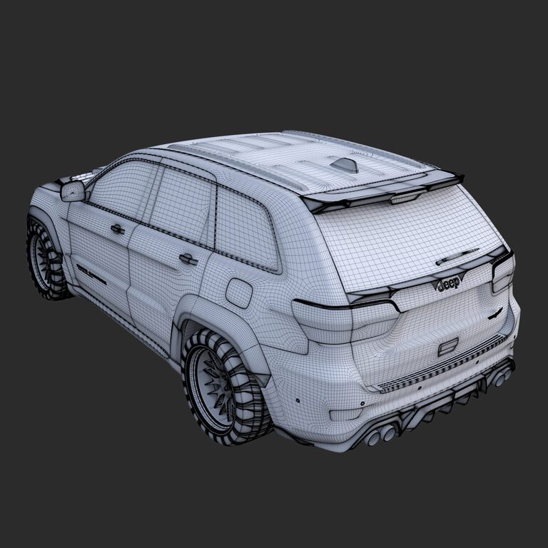 Jeep Track Hawk Automobile (65377) 3D model - Download 3D model Jeep ...