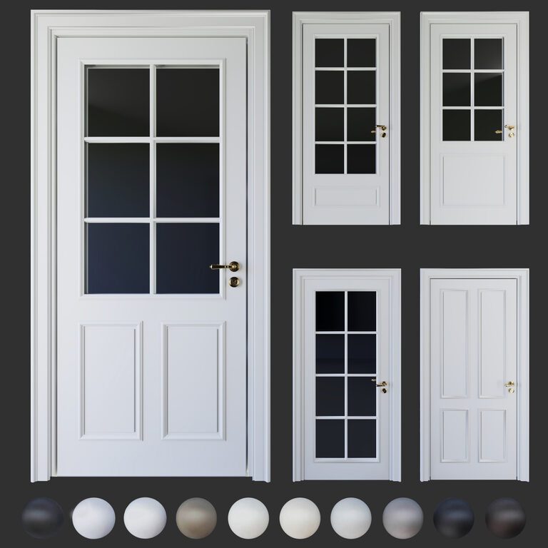 French Doors Collection (65391) 3D model - Download 3D model French ...