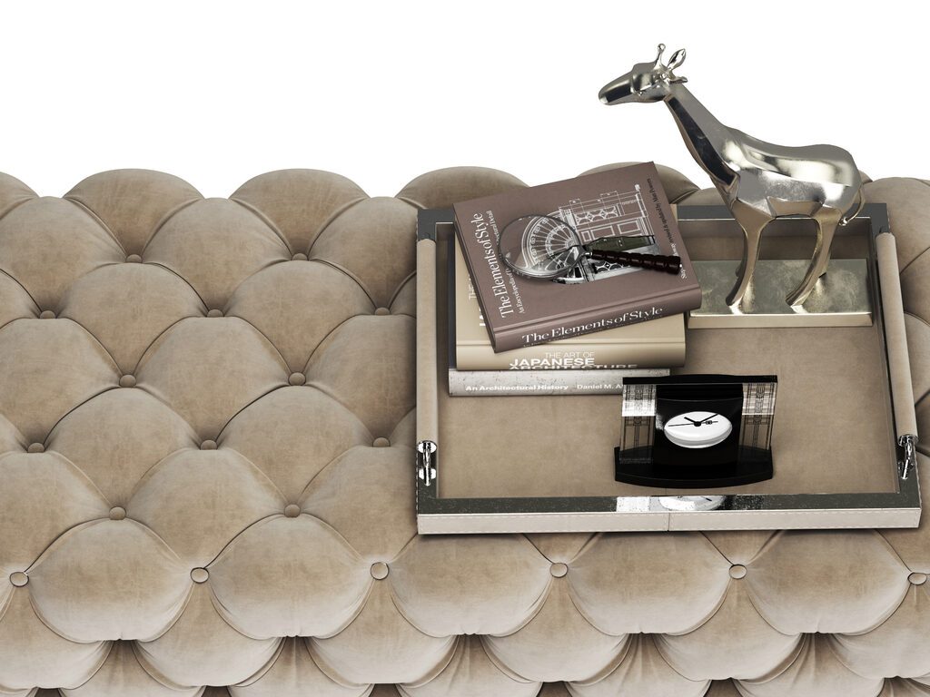 ZGallerie Jules Tufted Bench (70595) 3D model - Download 3D model ...