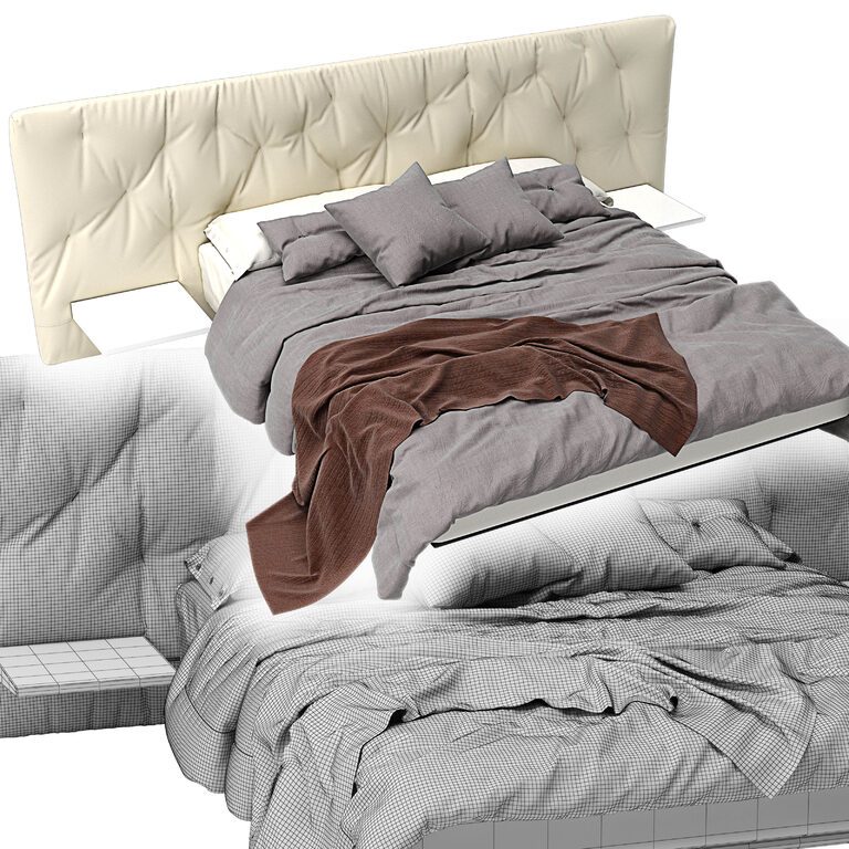 Bed Chance up design Marc Sadler (86674) 3D model - Download 3D model ...
