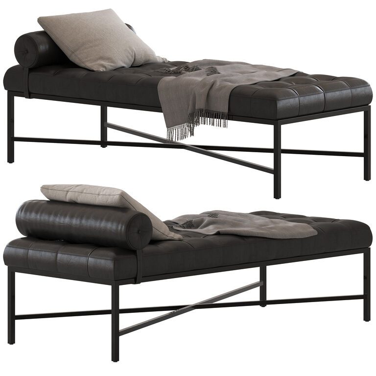 Coco Republic Jonathan Lounge bench (88741) 3D model - Download 3D ...
